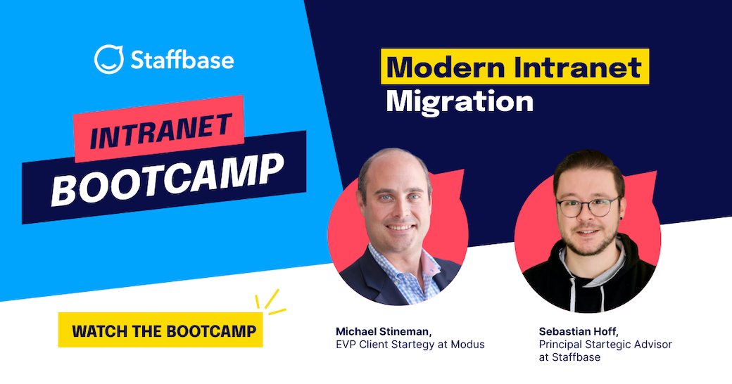 Intranet Bootcamp 2023: Modern Intranet Best Practices [Video] | Staffbase