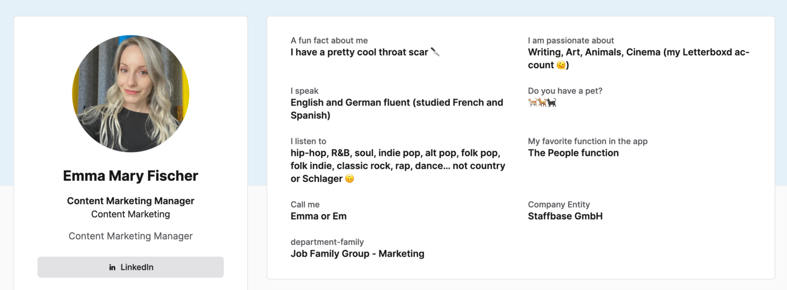 Your Ultimate Guide to Creating an Engaging Employee Profile | Staffbase